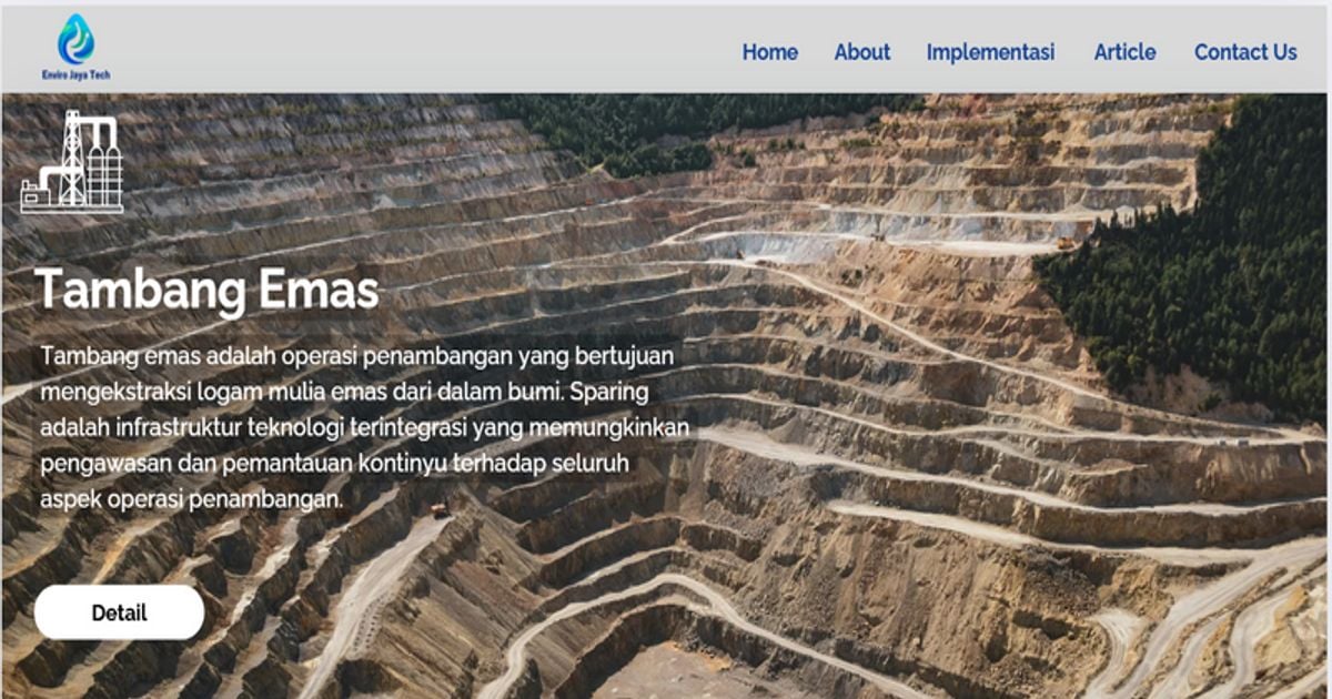 Implementasi sparing dalam tambang emas